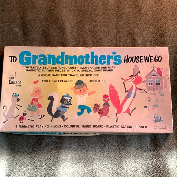 Cadaco | Toys | Vintage Cadaco To Grandmothers House We Go Board Game ...